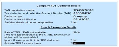 Tax Deducted At Source (TDS) using Tally.ERP9