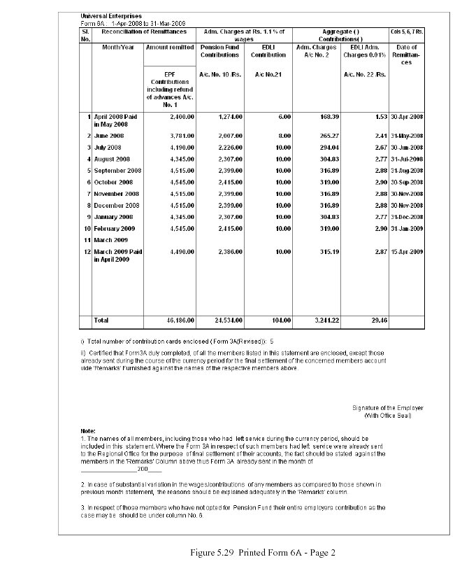 Form 6A Report @ Tally.ERP 9 : www.TallyERP9Book.Com
