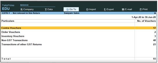 GSTR -1 Report in TallyPrime to upload in GST Portal