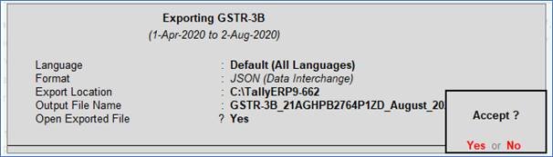 GSTR-3B Report to File GST Return using Tally.Erp9