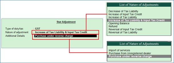 GST on Reverse Charge Mechanism -RCM using TallyERP9